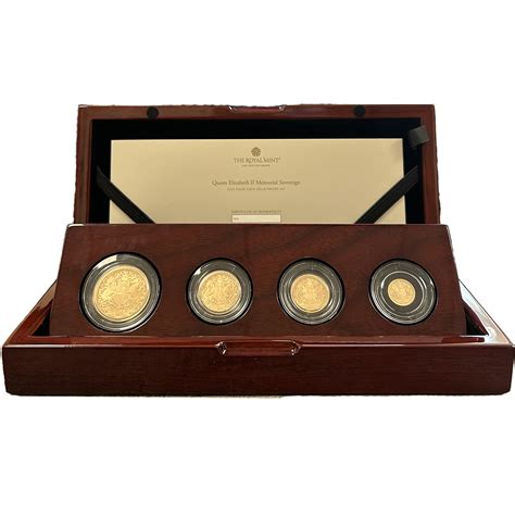 Proof Gold Four Coin Sovereign Set 2022 Memorial Ats Bullion