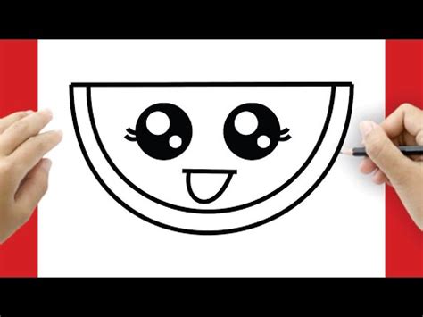 Como desenhar melancia fácil tão fofo YouTube