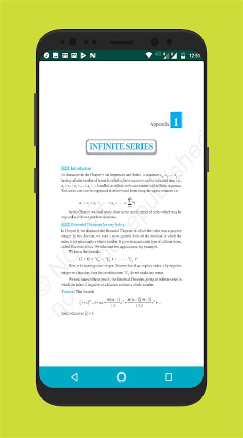 Class Xi Mathematics Textbook Apk For Android Download