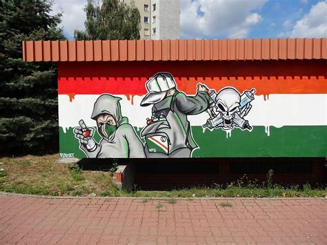 Bemowscy Fanatycy Legii Warszawa Mural Przy Ulicy Szadkowskiego