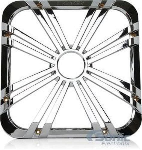Kicker 12 Inch Square Subwoofer Grille Chrome Led Weatherproof