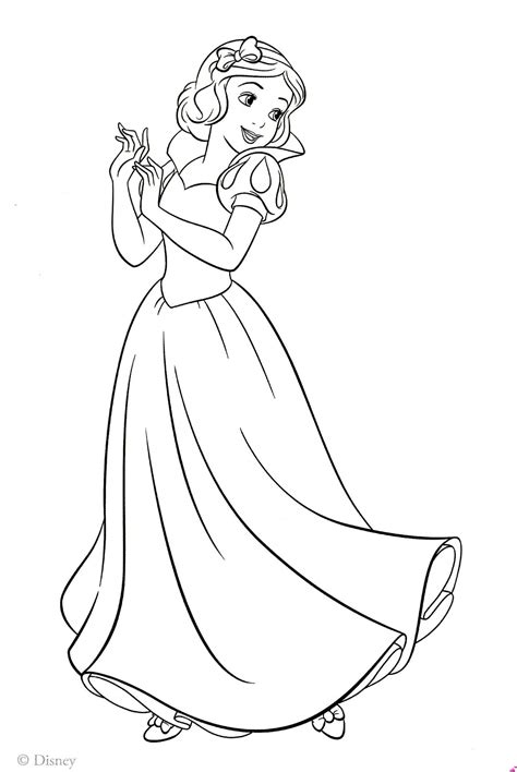 Branca De Neve E Cinco Princesas Para Colorir Imprimir E Desenhar