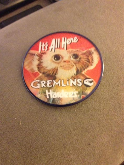 The Hardees Gremlins Flicker Button