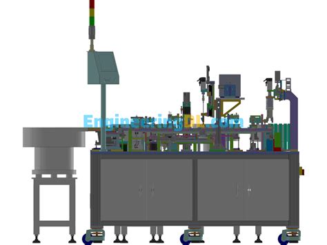 Button Switch Automatic Assembly Machine 3d Exported Engineeringdl