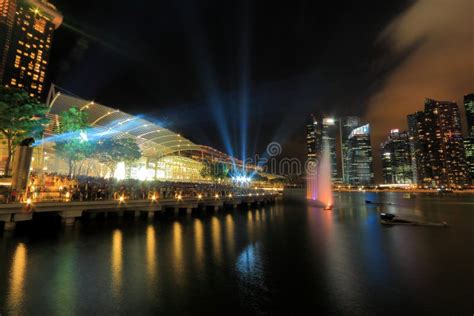 Mbs Light Show Singapore Editorial Photo Image Of Screens 35864446