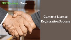 Gumasta License Online Registration Process Documents Required