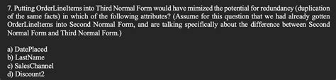 Questions 1 7 Will All Deal With Normalizing A