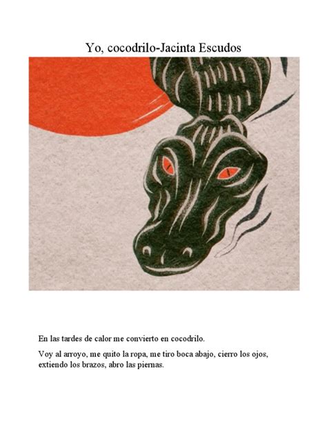 Yo Cocodrilo Jacinta Escudos Pdf