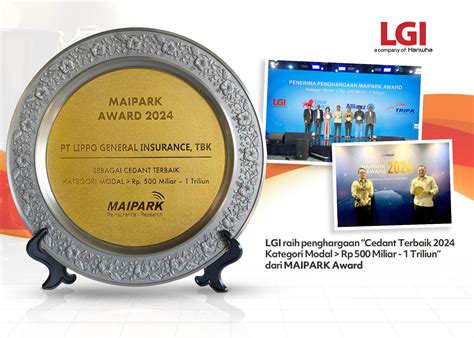 Pt Lippo General Insurance Tbk Kembali Meraih Penghargaan Maipark Award