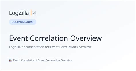 Event Correlation Overview Logzilla Documentation