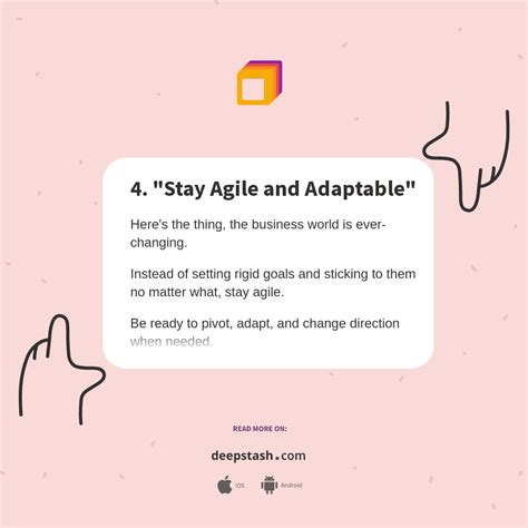 4 Stay Agile And Adaptable Deepstash