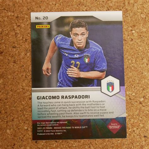Yahooオークション Panini Mosaic Soccer Giacomo Raspadori パニー