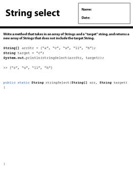 Ap Computer Science String Array Review By Compsciguy Tpt