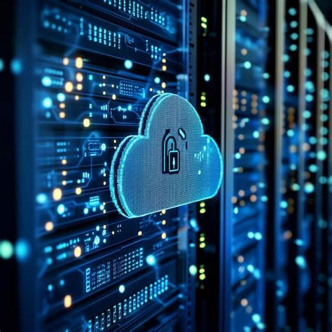 A Visual Of Cloud Hosting Security Features Including Data Encryption And Access Controls