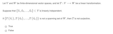 Let U V And W Be Finite Dimensional Vector Spaces Chegg