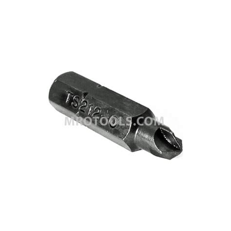 TS212 1 4B Zephyr Tool 1 4 Torq Set Bullnose Insert Bit 1 4 Hex Shank