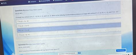 Solved Flvs Lessons ≌ Assessments Question 4multiple Choice Worth 1