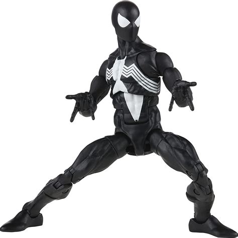 Marvel Legends Retro Black Spider Man Figurine Diable Blanc Comics