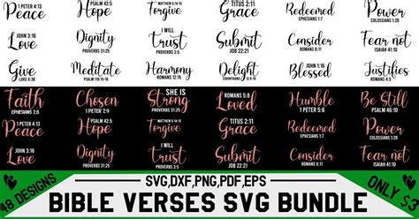 Bible Verses Svg Bundle Bundle · Creative Fabrica