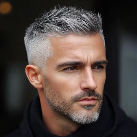 Short Hair Styles For Men With Grey Hair Stylish And Confident Looks