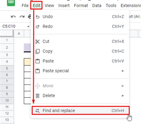 How To Find And Replace Blank Cells In Google Sheets