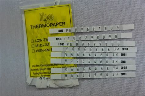 Ibe Thermo Paper Temperature Transfer Indicator Test Paper View