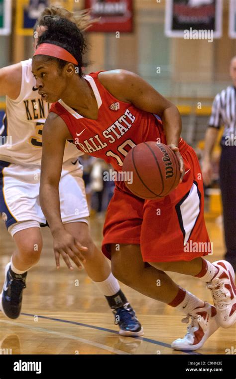 Feb 1 2012 Kent Ohio U S Ball State Guard Shanee Jackson 10 Drives To The Basket