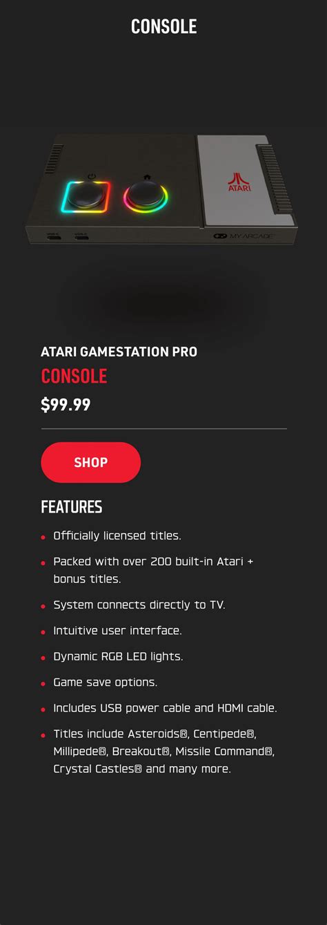 Atari Gamestation Pro Video Game Console My Arcade My Arcade®