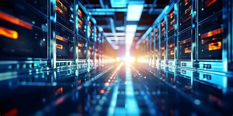 Data Centers And Network Servers Support Digital Transformation For Datadriven Insights Concept