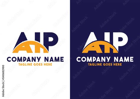 Letter Aip Logo Design Vector Template Aip Logo Stock Vector Adobe Stock