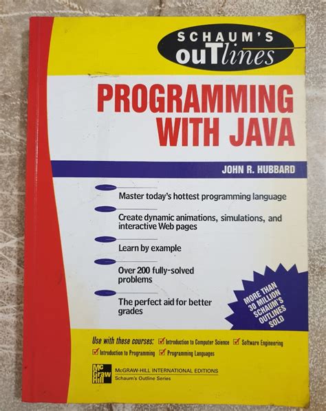 Programming With Java By Schaum S Outlines Hobbies Toys Books