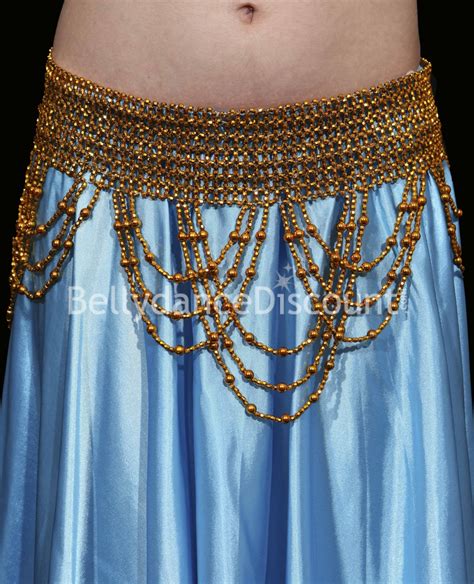 Gold Beaded Oriental Dance Belt 1800