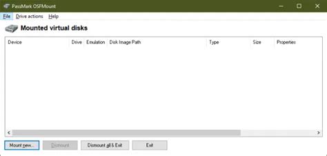 Passmark Osfmount Creates Ram Disks And Mounts Disk Into Ram Gear Up Windows
