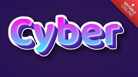 Cyber Blue Pink Dream 3d Text Effect Generator