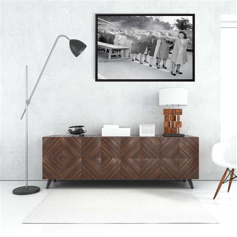 Lapd Officers Poster Female Police Canvas Recruits Shooting Photo Target Practice 1948 Black