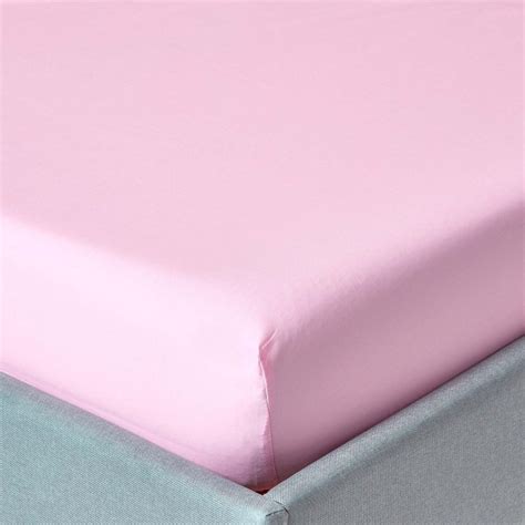 Pink Egyptian Cotton Deep Fitted Sheet 200 Tc Single Hoeslakens