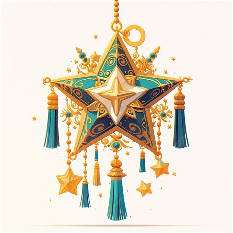 Filipino Parol Lantern Patterns With Star Shapes Premium Ai Generated