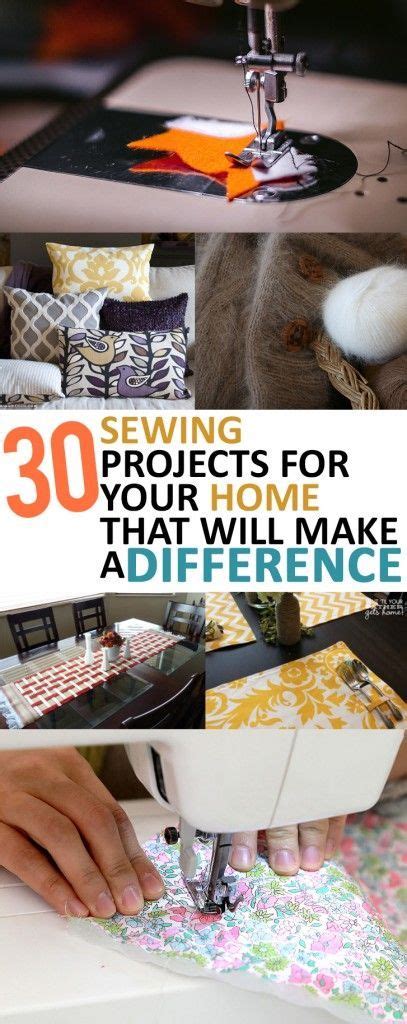 30 Sewing Projects For Your Home That Will Make A Difference Sewing For Beginners Beginner