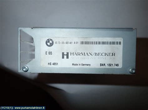 Radioamplifier To Bmw 7 E6566 2000 2008 Hs4851 Harmanbecker