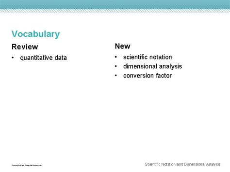 Section 2 Scientific Notation And Dimensional Analysis Scientists