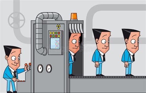 Cloning Machine Of Businessmen Royalty Free Stock Images Image 26788739