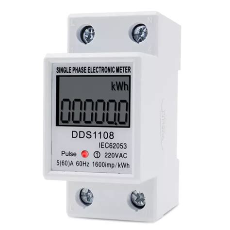 Ac Digital Electricity Usage Meter Single Phase Watt Hour Meter 220v