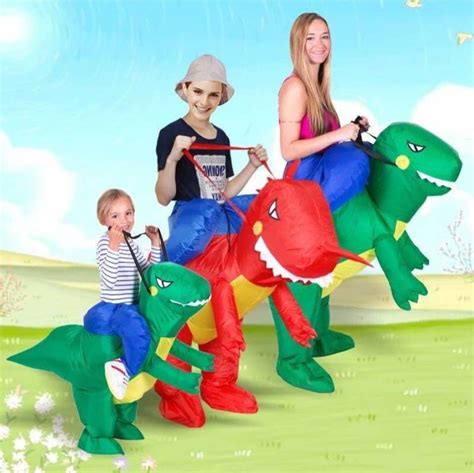 ชุดแฟนซีไดโนเสาร์เป่าลม เดินได้สะดวก ใส่สบาย ไม่ร้อน เช่าวันละ 500 800 บาท เท่านั้น มีค่าประกัน