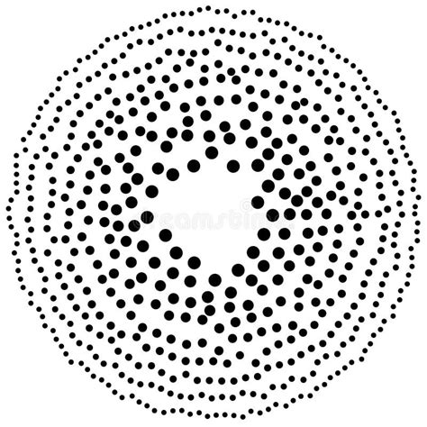 random circles dots abstract element circular shape stock vector