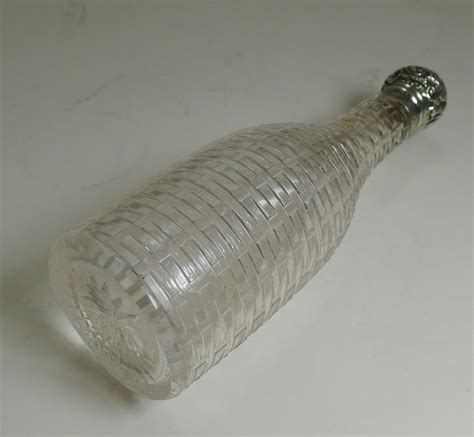 Antique English Sterling Silver Topped Miniature Champagne Liquor