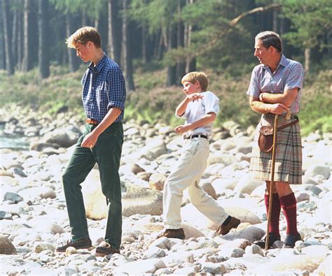 The Crown 27 Real Photos Of Prince Charles William And Harry At Balmoral In August 1997