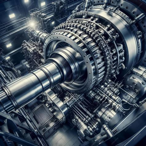 La Ingeniería De Precisión Exhibida En Una Turbina De Vapor Una Piedra Angular En La Generación