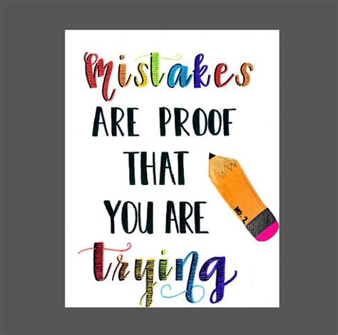 Mistakes Are Proof That Youre Trying Instant Download Etsy