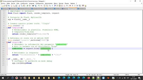 Python Con Flask Envio De Datos Desde Formularios Html Youtube