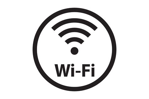 Wi Fi Symbol Signal Connection Vector Wireless Internet Technology Sign Wifi Network